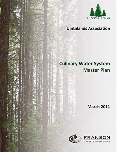 Uintalands Culinary Water Master Plan - Franson Civil Engineers